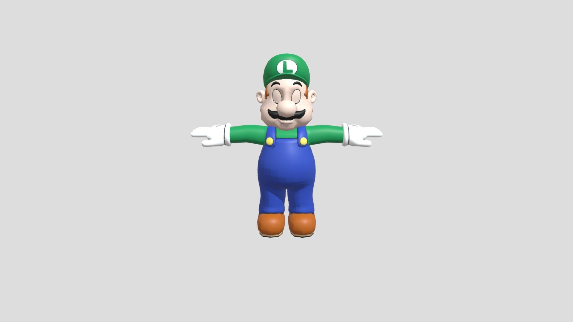 LUIGI - Download Free 3D model by Mayor Shellbourne (@ModelManTheman ...