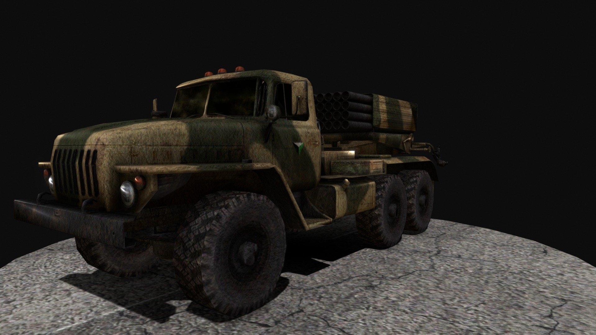 BM-21 GRAD (LOW POLY) - Download Free 3D model by LM3D (@lm9241221 ...