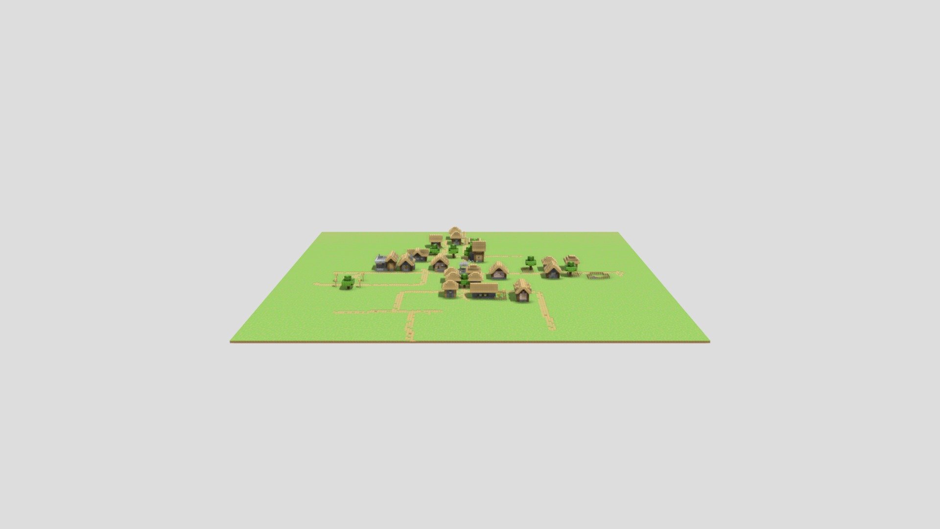 Minecraft vilage - Download Free 3D model by trmhtk2 [0a36abc] - Sketchfab