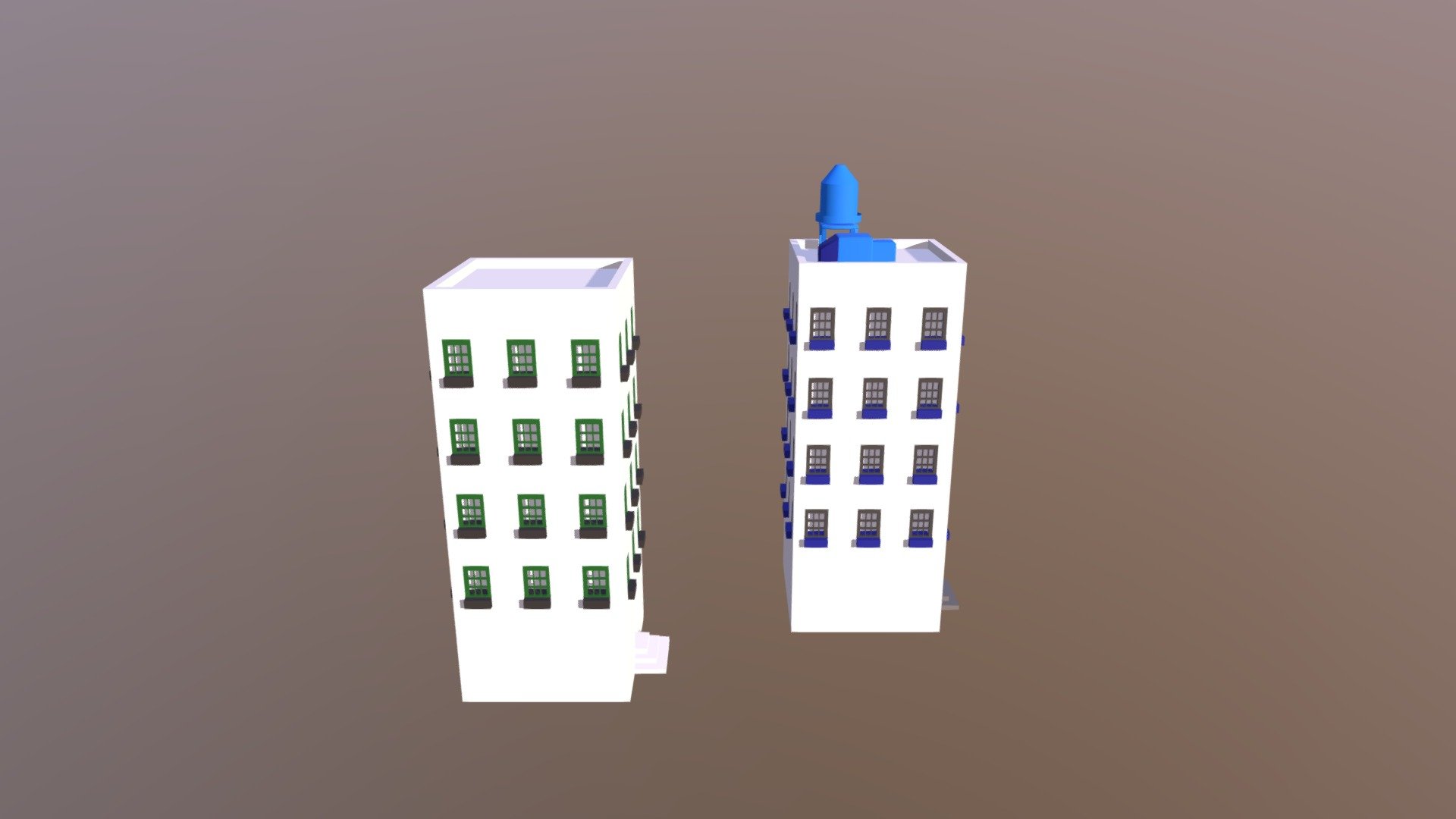 Double Building - 3D model by Muhammad Hilriansyah (@1701362001 ...