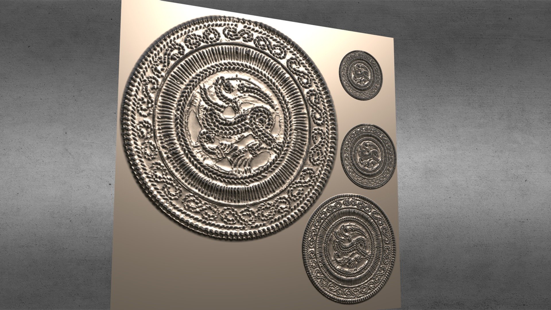 Medallion Height Stamp Test - 3D model by filmedinsource [0a3b08f ...