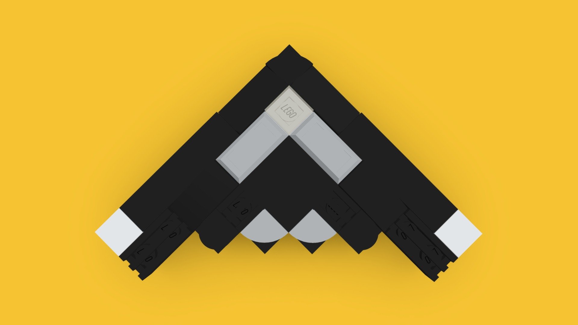 LEGO Micro Stealth Bomber MOC [#0240] - Download Free 3D model by The ...