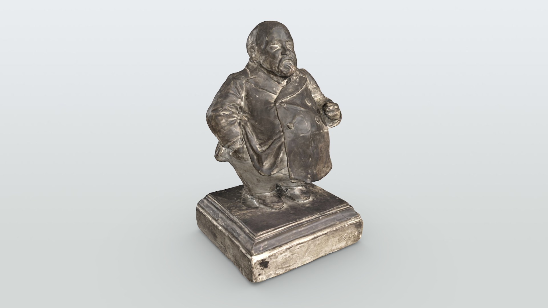 Plaster Statue of Benjamin Harrison - Preview - Download Free 3D model ...