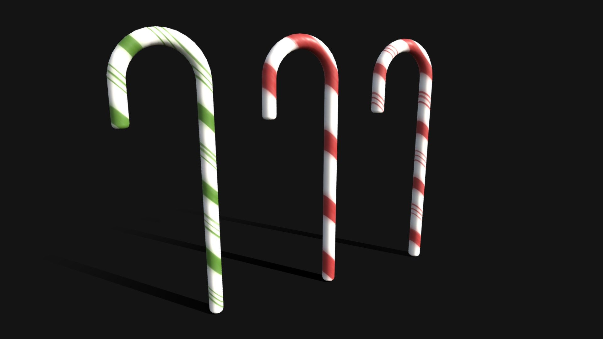 Christmas Candy Cane - Buy Royalty Free 3D model by Clockwork Creations ...