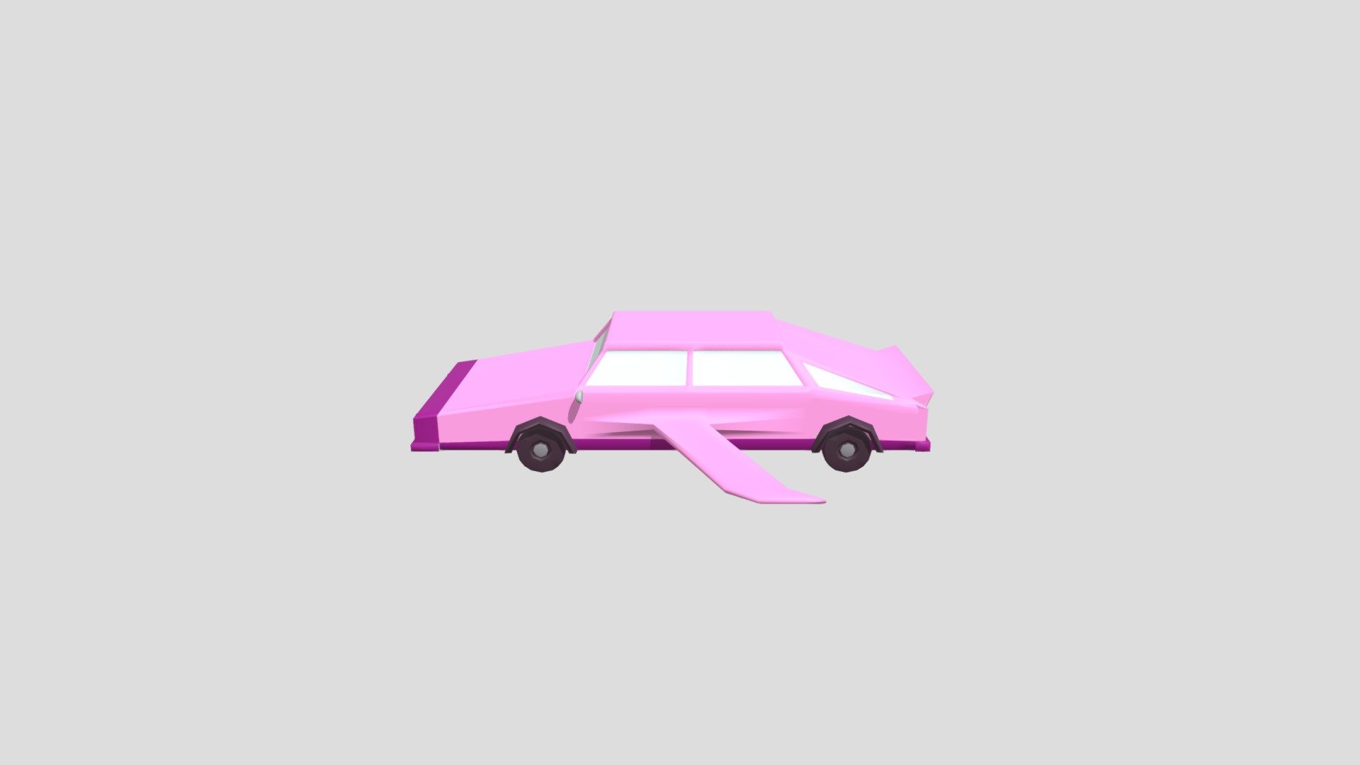 PINK FLYING CAR - 3D model by jpmaffei18 [0a425bd] - Sketchfab