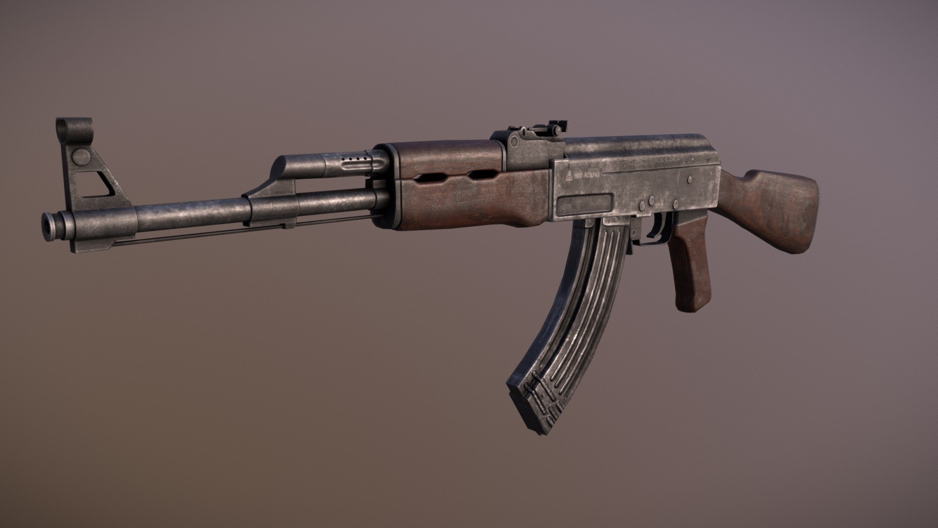 AK 47 Rifle - 3D model by owlmadmax [0a42a05] - Sketchfab