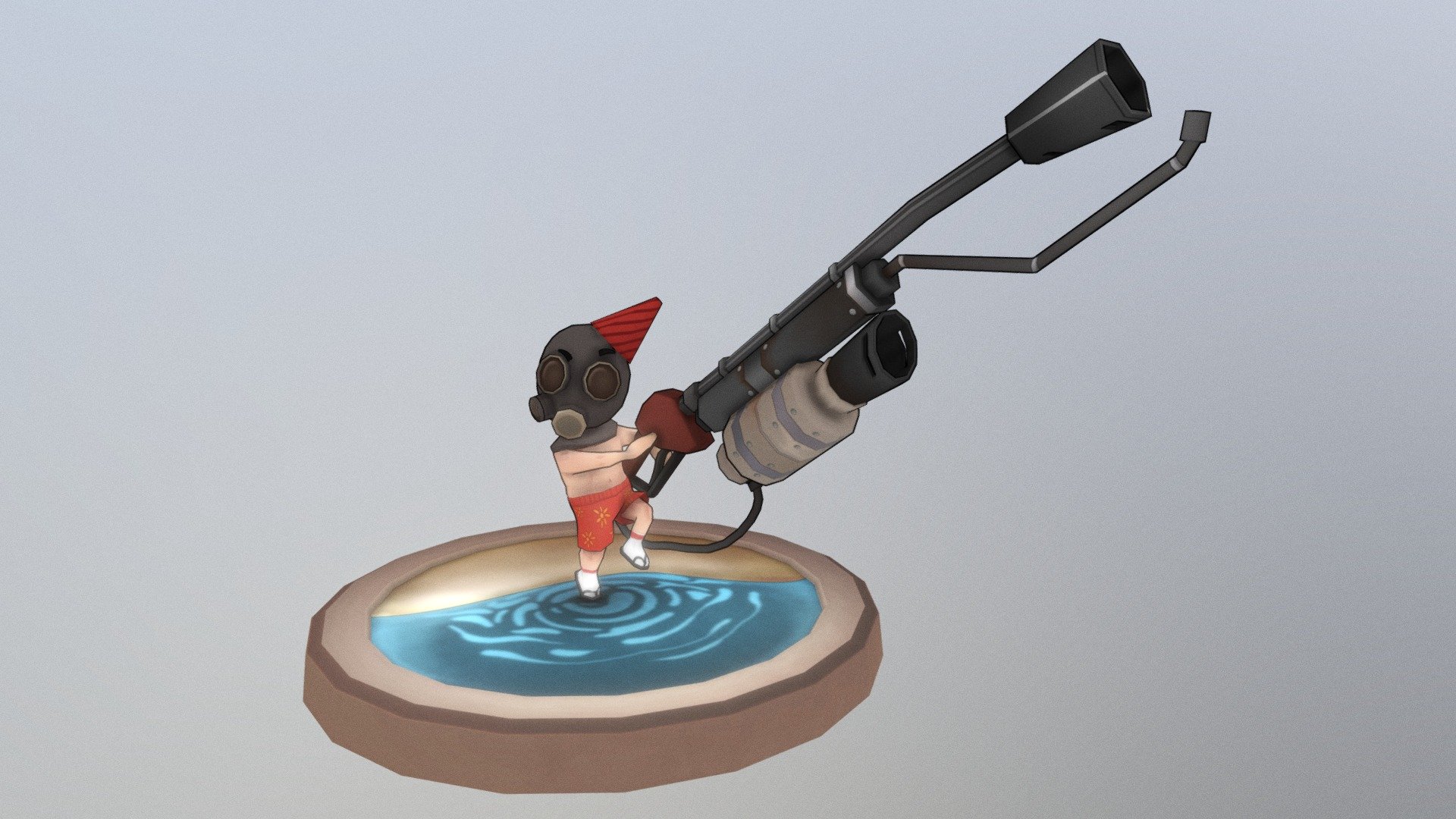 Happy birf pyro - 3D model by EverydayTurkey [0a431a6] - Sketchfab