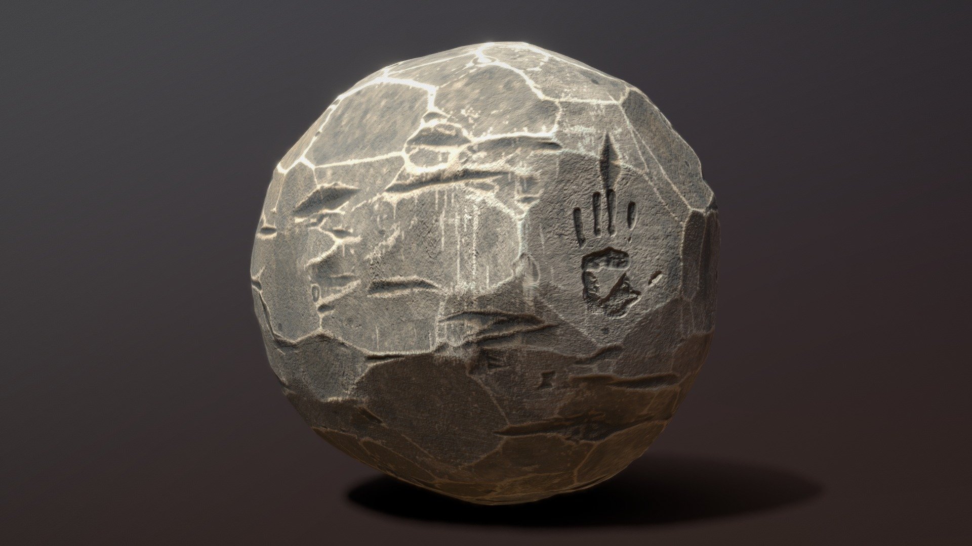 Free Stone Sphere - Download Free 3D model by zames1992 [0a444ba ...