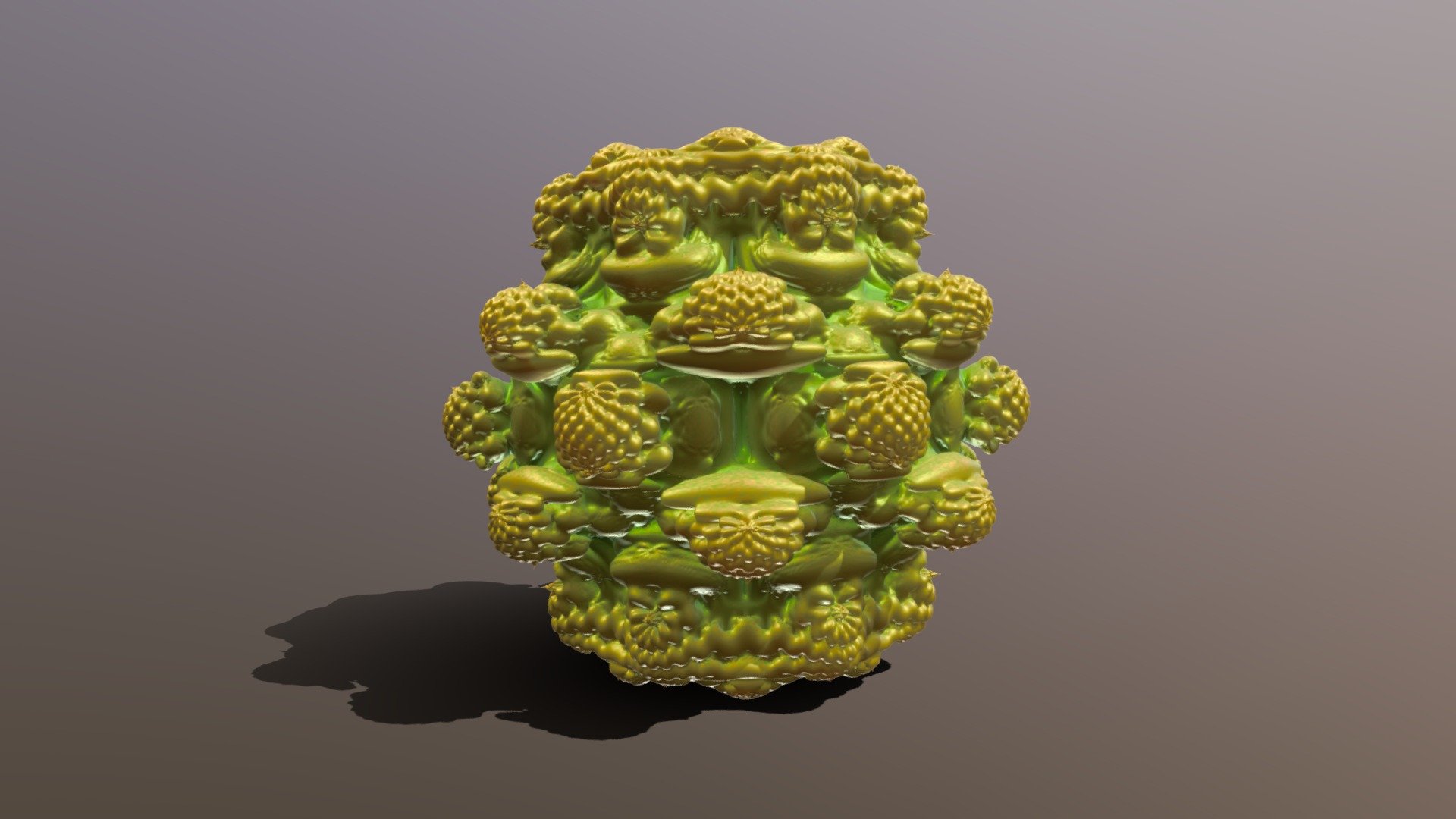 Mandelbulb Fractal Colored - Download Free 3D model by spiraldive ...