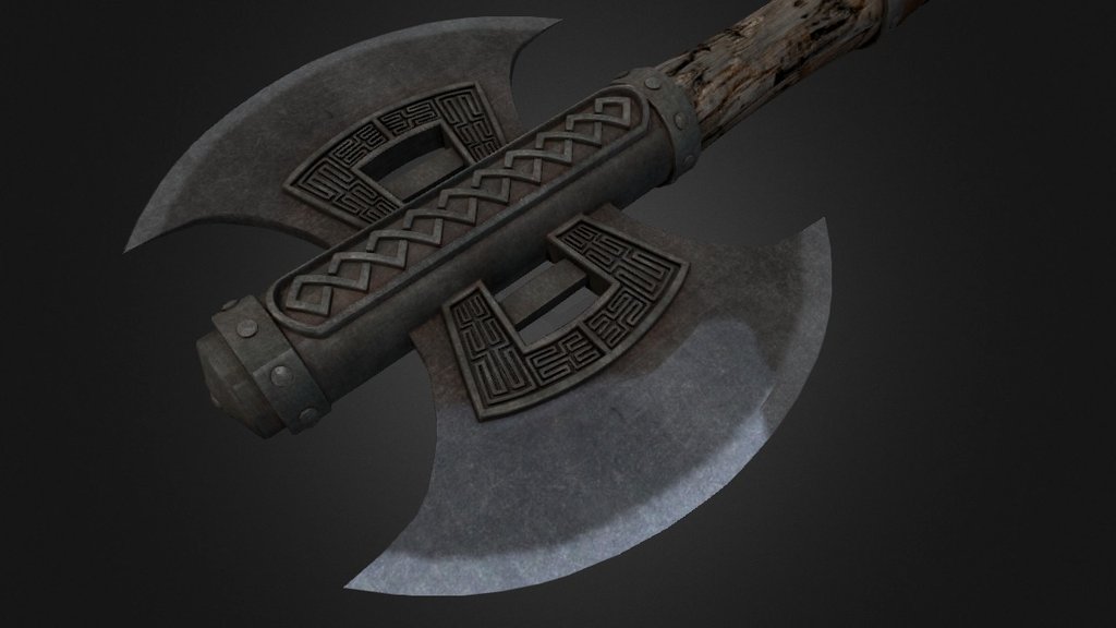 Hand axe - 3D model by StarForge Studio (@StarForgeStudio) [0a492ca ...
