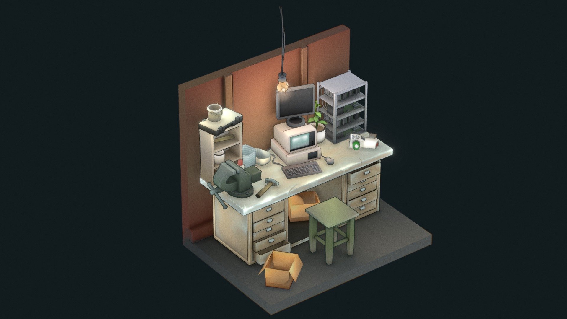 Workbench - Download Free 3D model by Bársh (@borsh_and) [0a49e3b ...