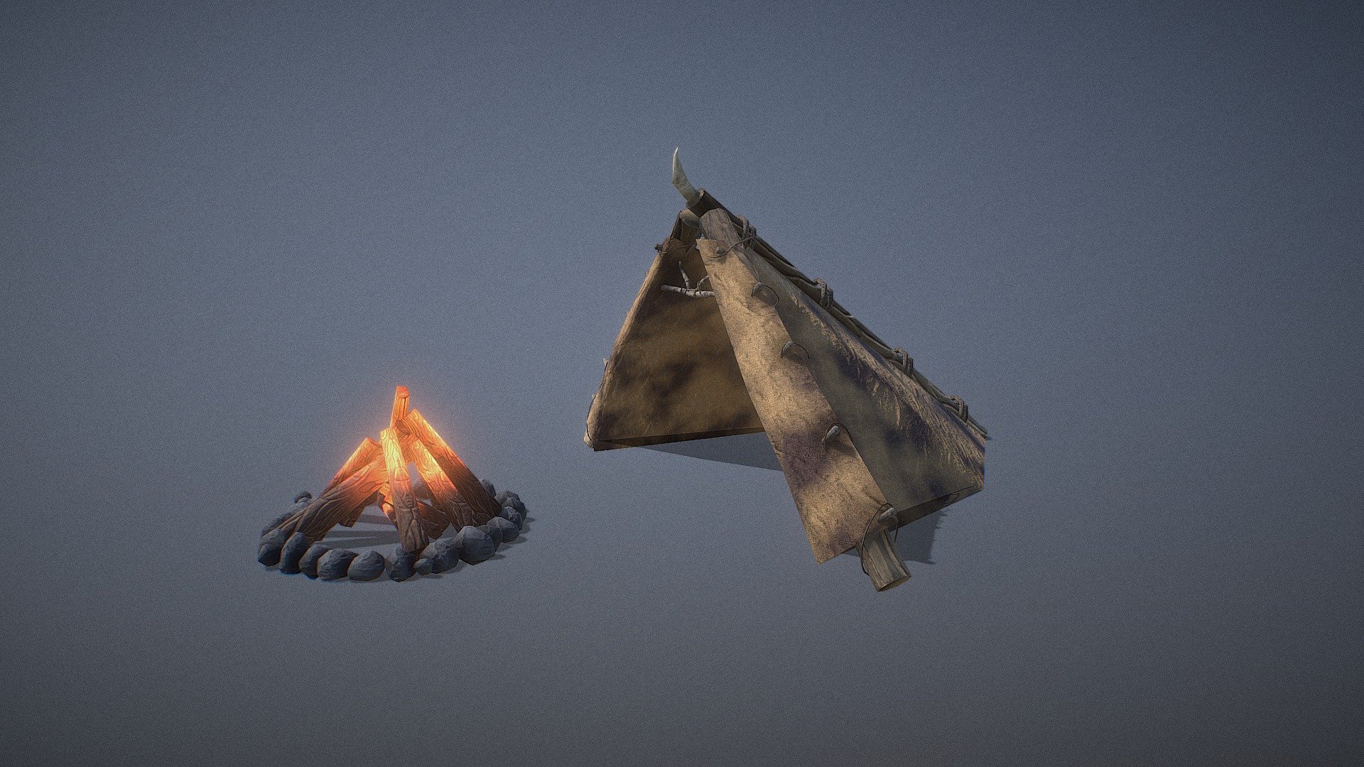 Camp Fire - 3D model by joudni [0a4a060] - Sketchfab