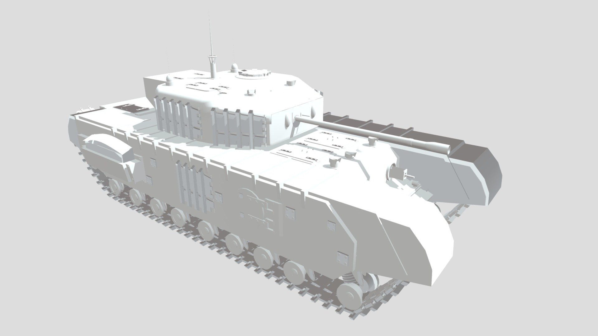 Churchill Heavy Tank - Download Free 3D model by HolySandal [0a4b9b9 ...