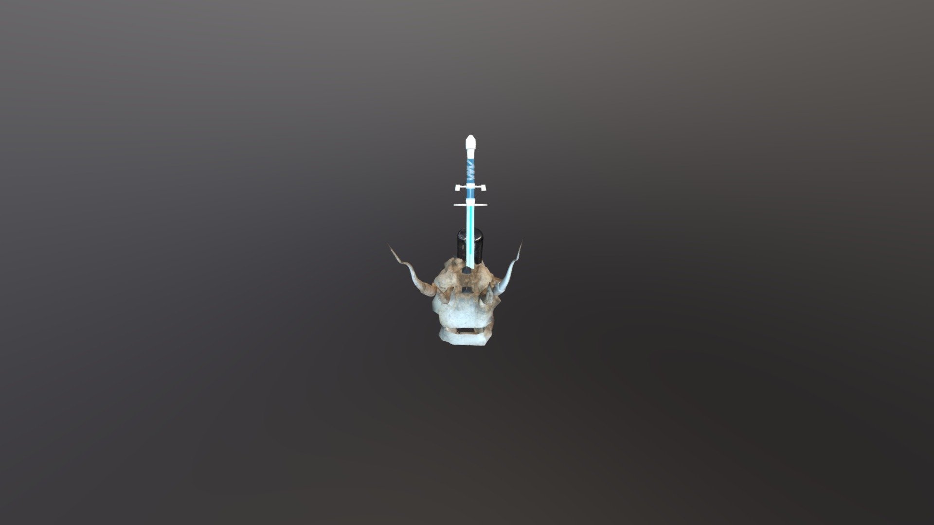 dragon skull with glow sword in head - Download Free 3D model by ...