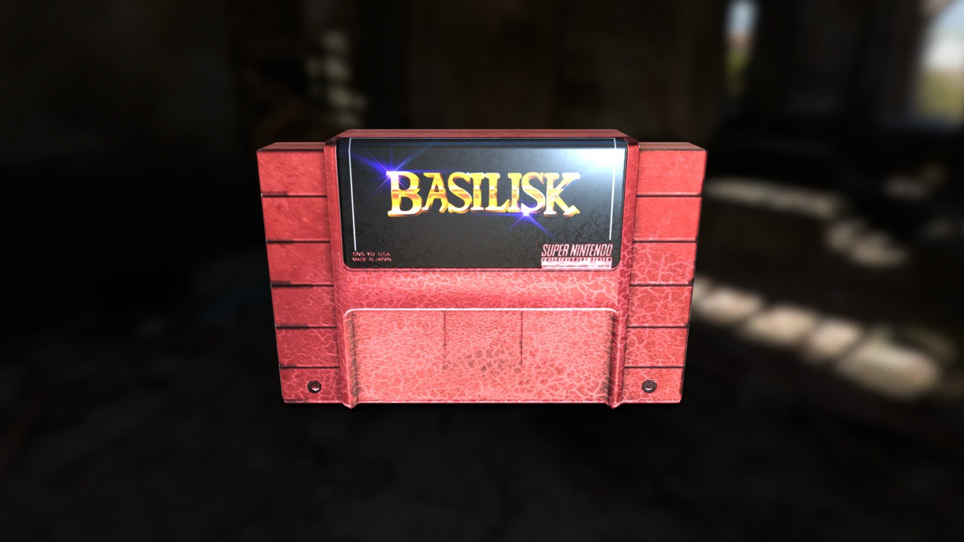 Basilisk SNES Cart - 3D model by AkumaKira [0a4d3be] - Sketchfab