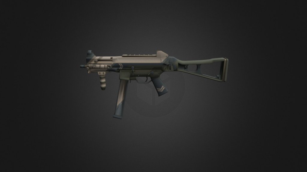 UMP-45 | Corporal - 3D model by krakencommunity [0a4dcbb] - Sketchfab