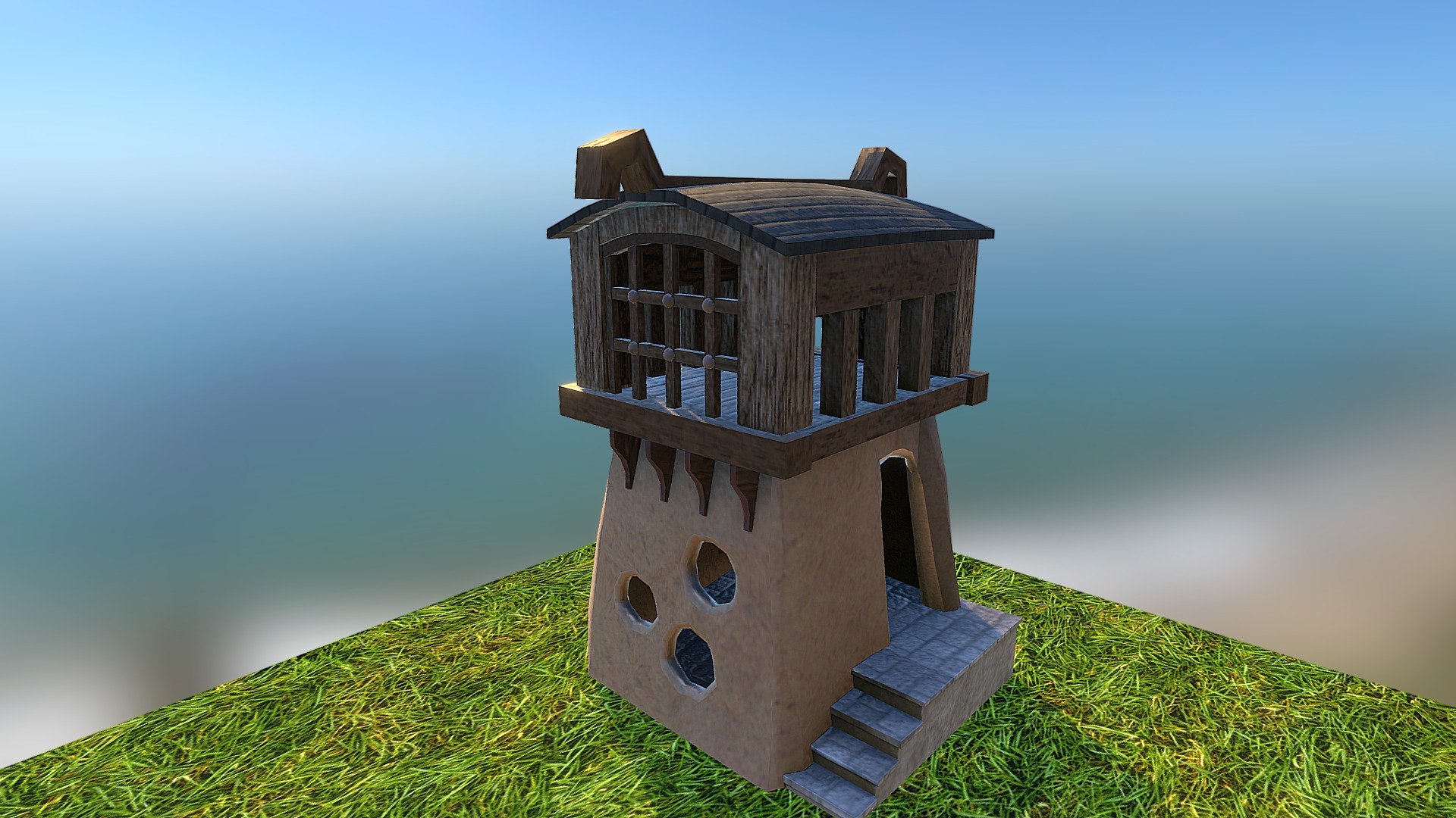 Medieval_Tower - 3D model by LegnaMan323 [0a4e1db] - Sketchfab