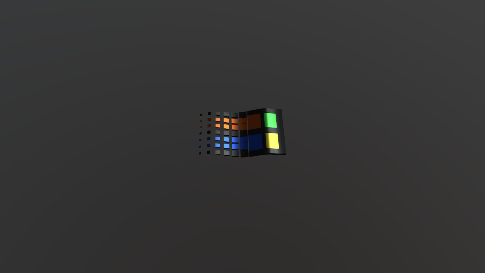 Windows 95 -98 Screensaver (Logo Plane Flag) - Download Free 3D model ...