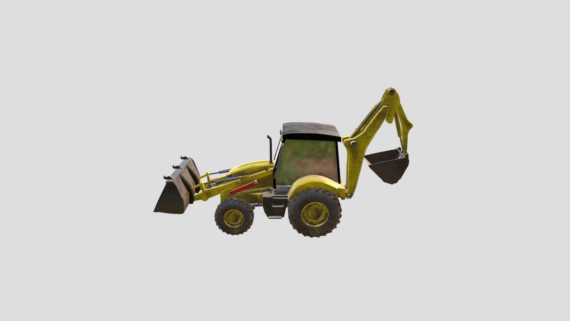 Backhoe Truck Finished - Download Free 3D model by katie01bug05 ...