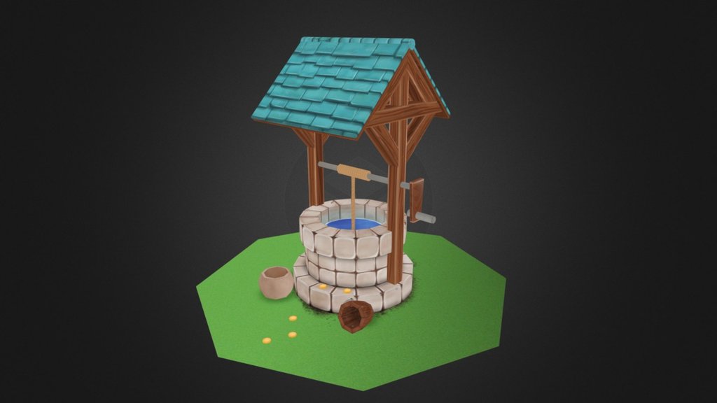 Water Well - 3D model by lewa-lewa [0a51be7] - Sketchfab