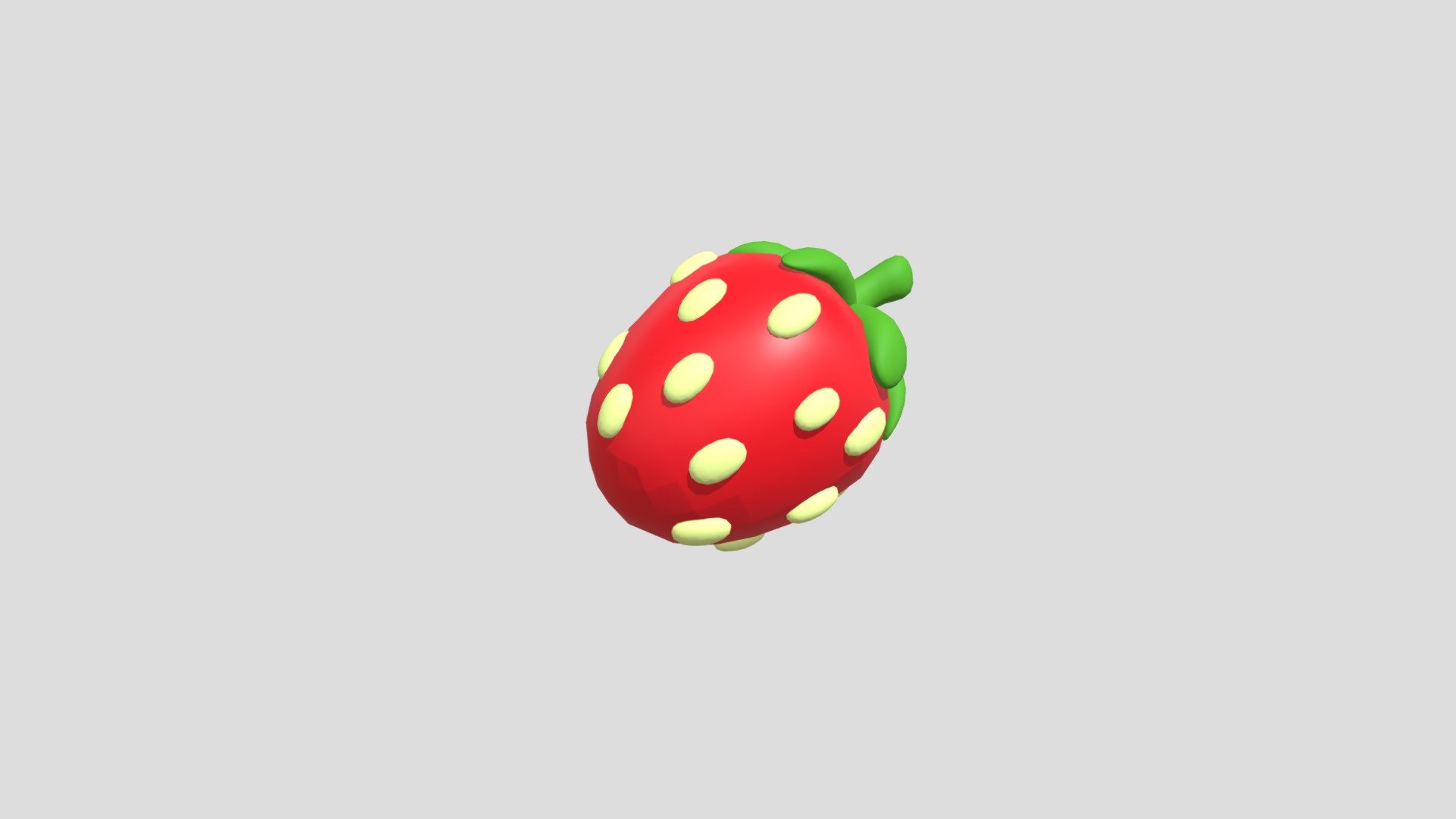 Strawberry - Download Free 3D model by LalaHolmess [0a52df5] - Sketchfab