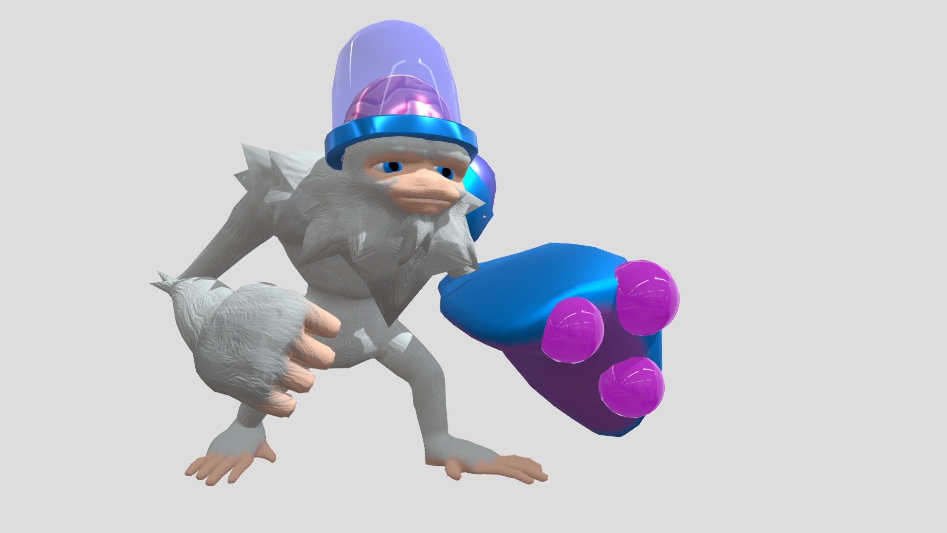 Psychic Monkey - 3D model by LopesVitor [0a54227] - Sketchfab