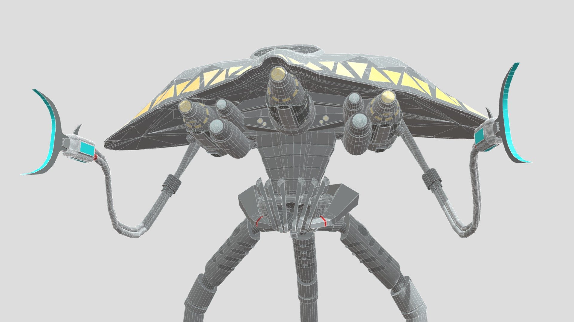 Megapod (War of the Worlds 2005) (V2) - 3D model by Rebus2077 [0a5b5e8 ...
