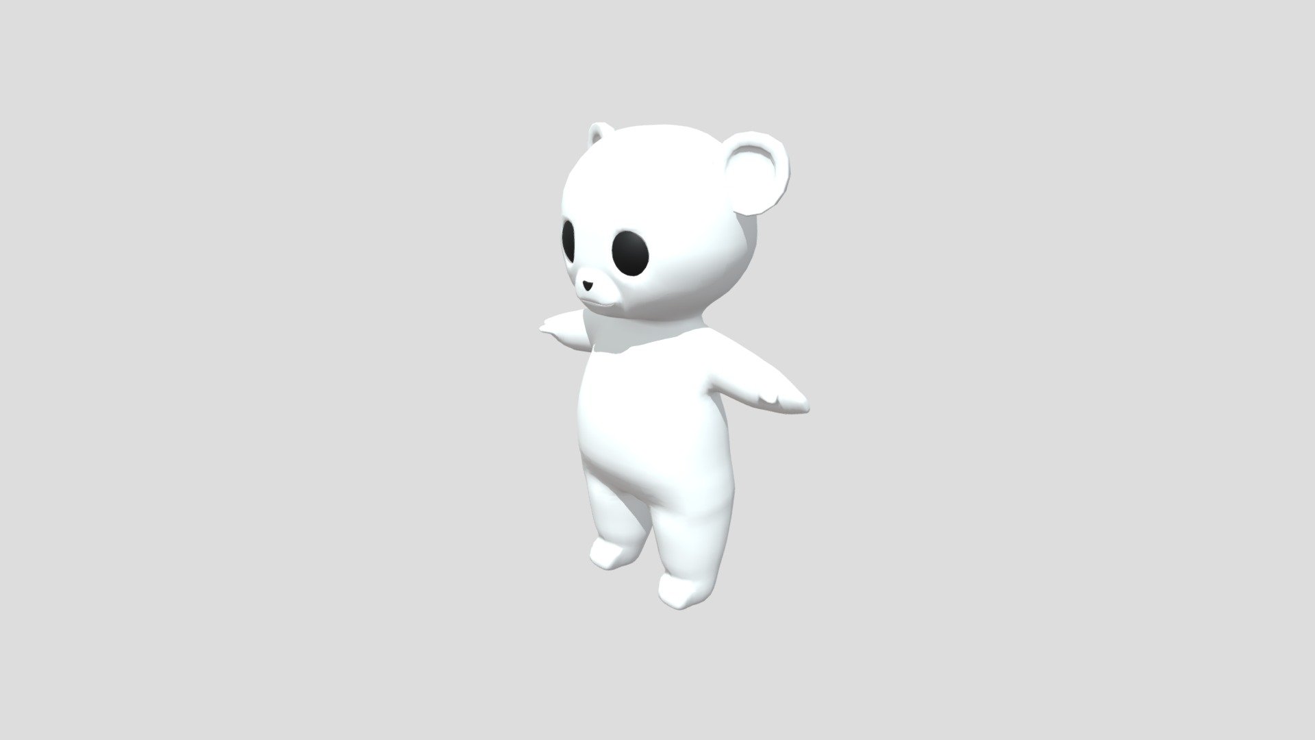 Cute Bear Character base Mesh - 3D model by fadi04 [0a5b9d0] - Sketchfab