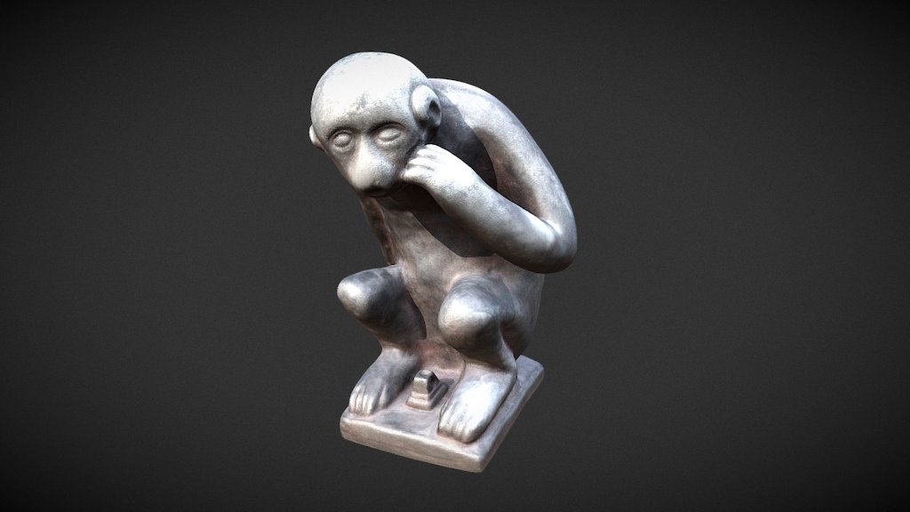 Singe du Grand Garde (Mons) - 3D model by Amandine_D [0a5d059] - Sketchfab