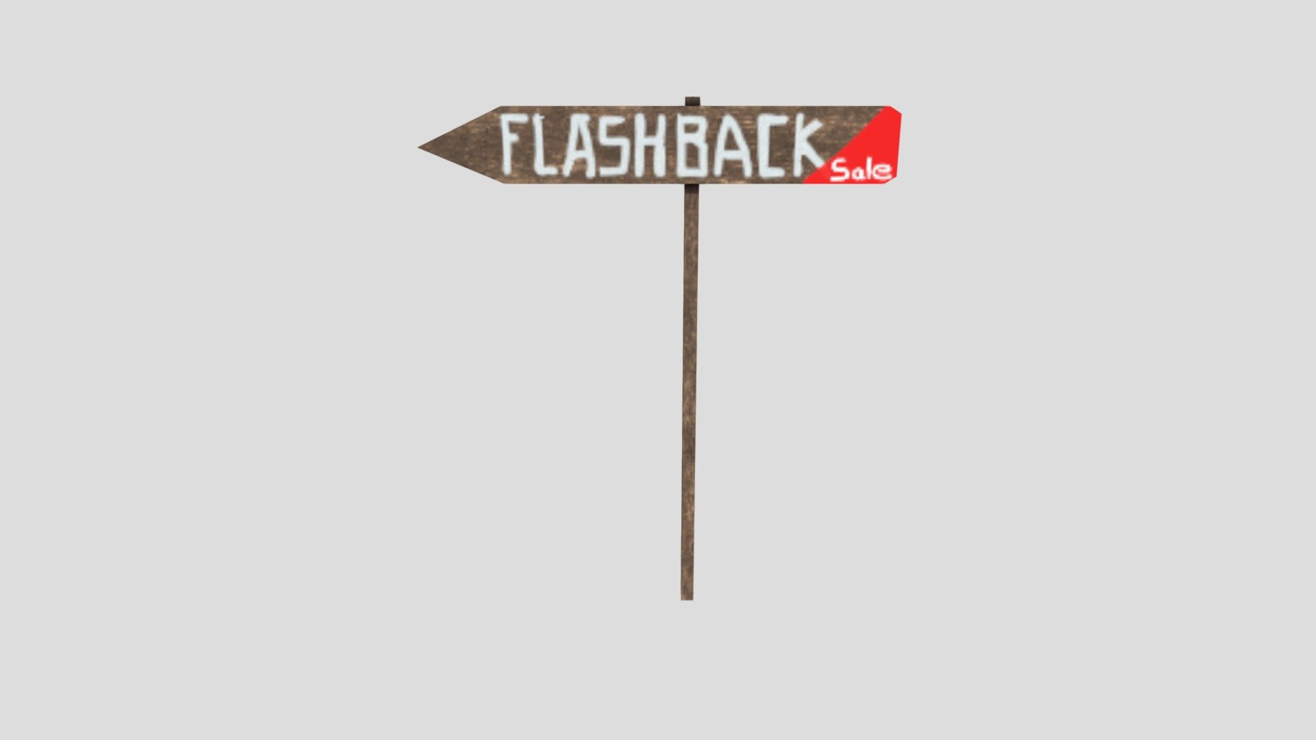 FlashBack Sale Sign - Download Free 3D model by Moe The Modeler And Ripper (@MoeLikesToModel ...