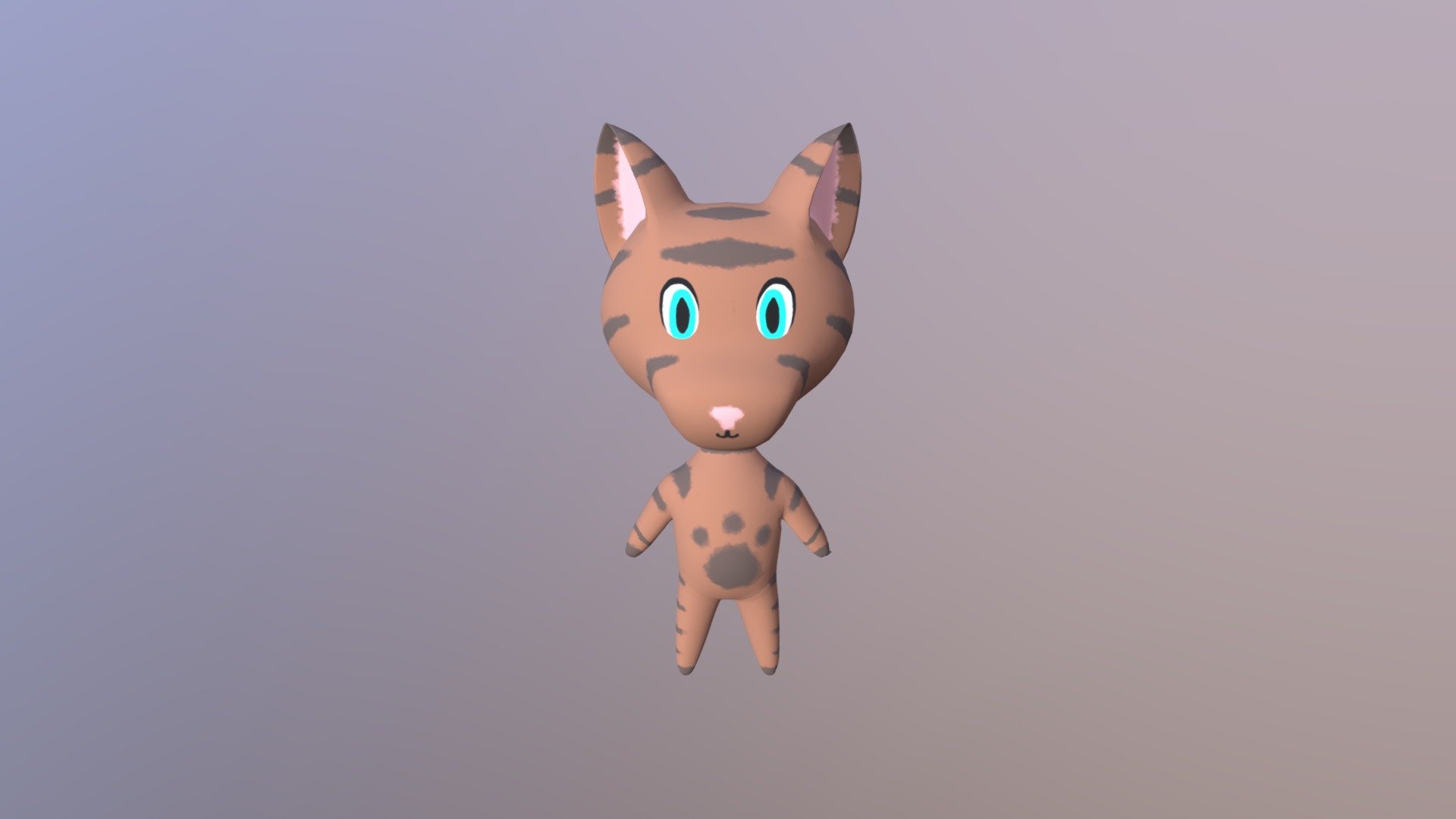 Cat Character (Tabby) - 3D model by katie_mcl [0a61296] - Sketchfab