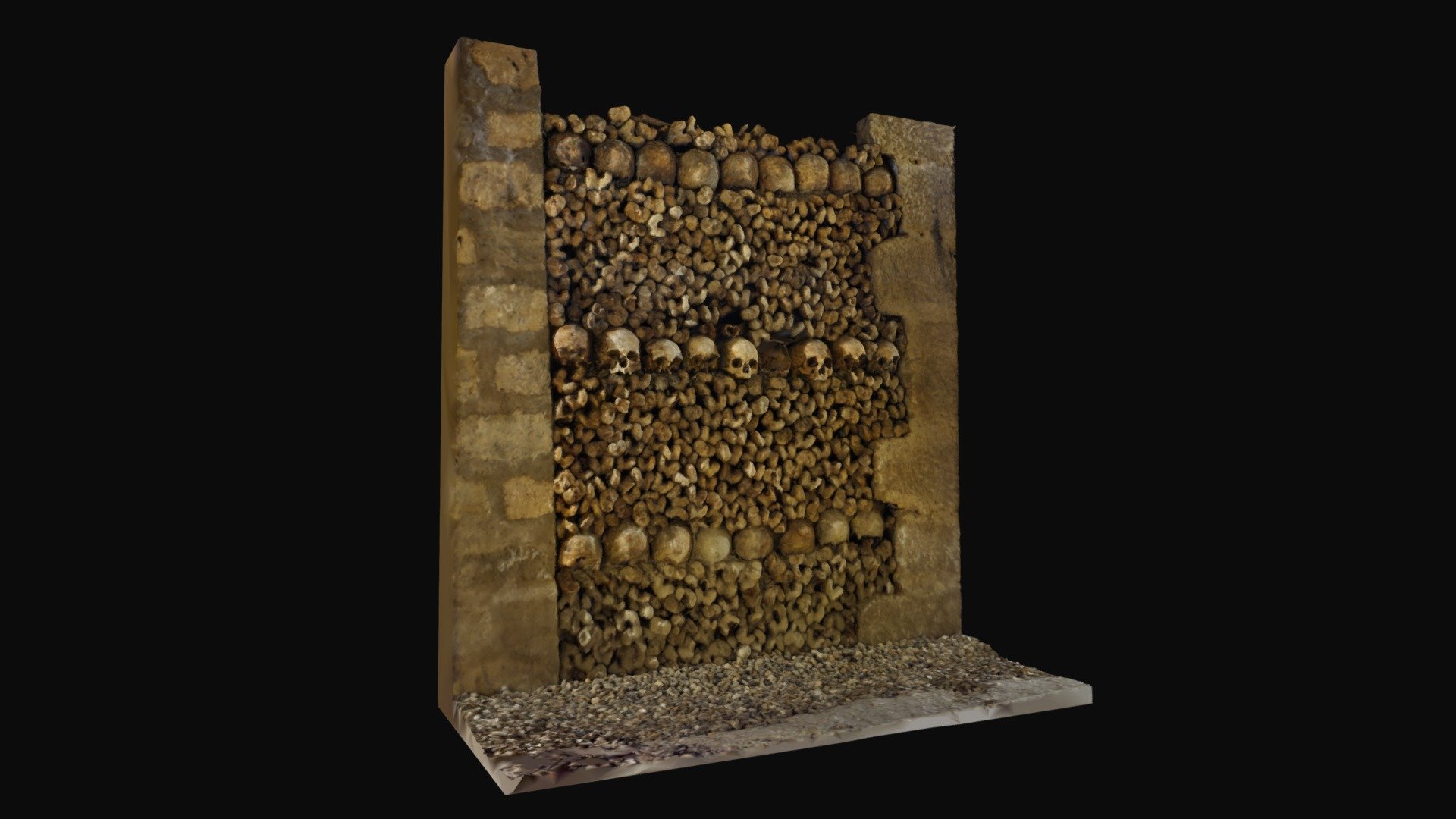 Paris Catacombs - Photogrammetry Scan 01 - 3D model by Stuart.Wright [0a6255c] - Sketchfab