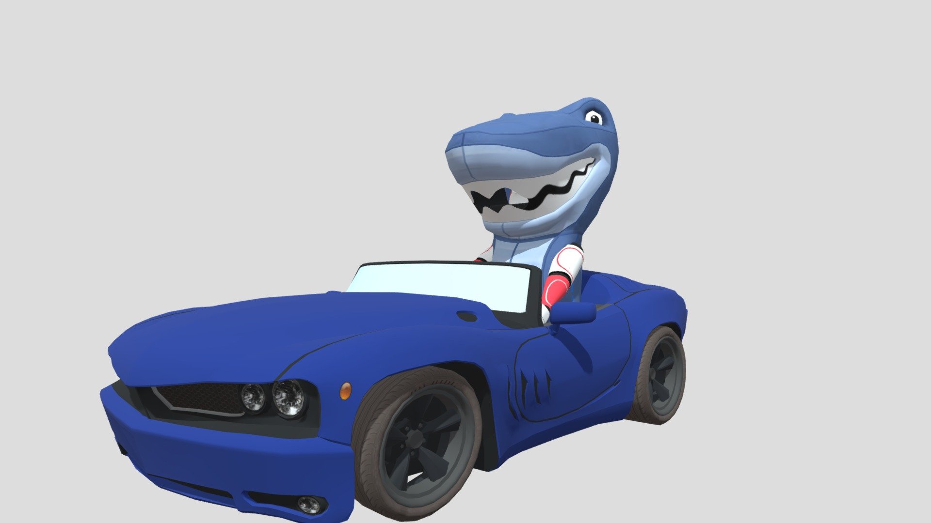 Female Shark Mannequin Riding a Hammerhead - Download Free 3D model by ...