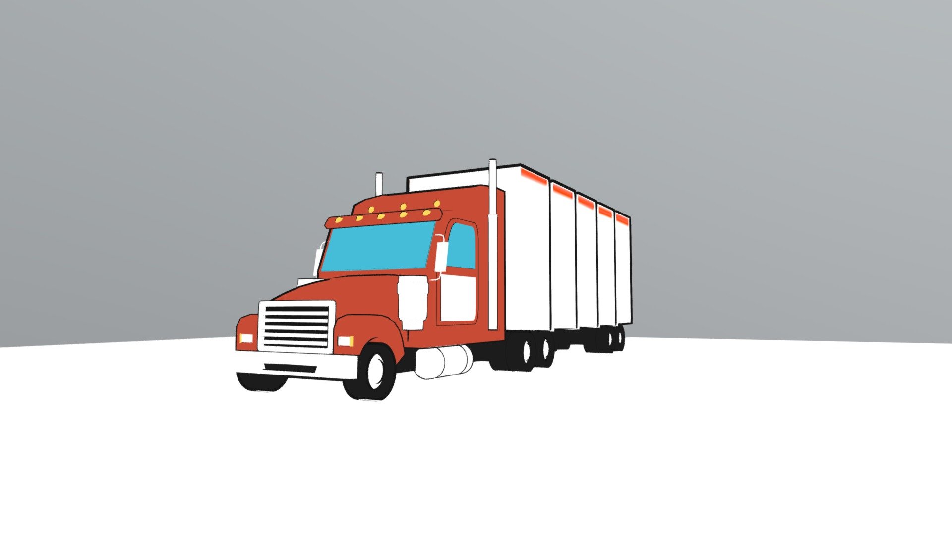 Toon Shaded Truck - Download Free 3D model by Asnain Latif (@Asnain3d ...