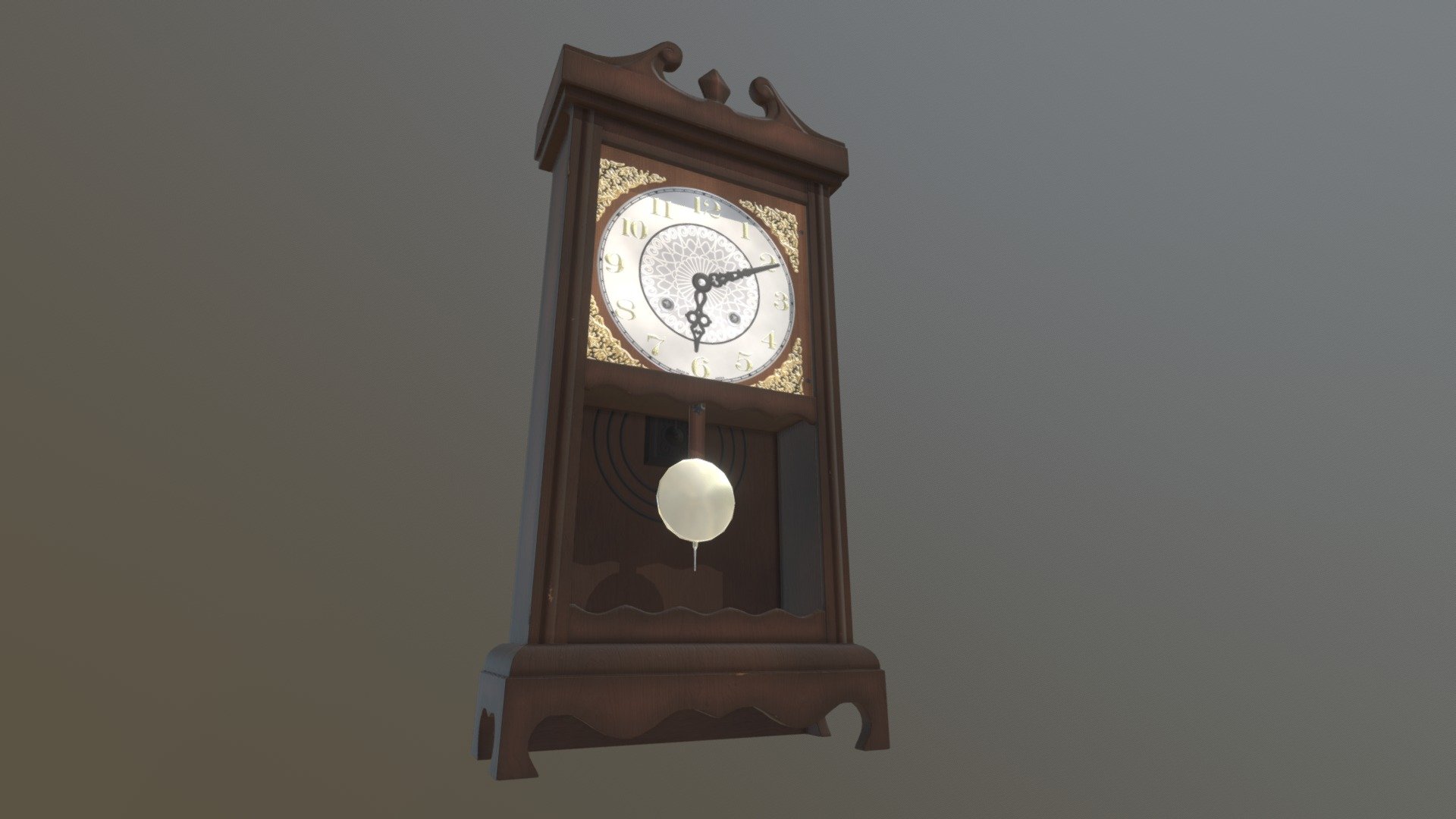 Wall Clock Model - 3D model by Shiloh (@sasteinhebel) [0a64ad3] - Sketchfab