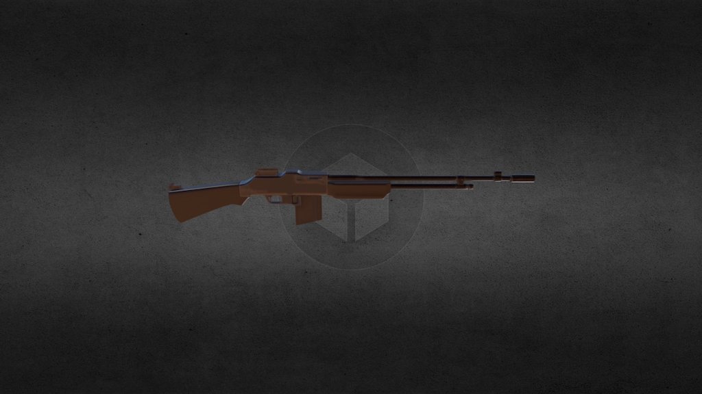 Browning Automatic Rifle - 3D model by meganck jelte (@meganck_jelte ...