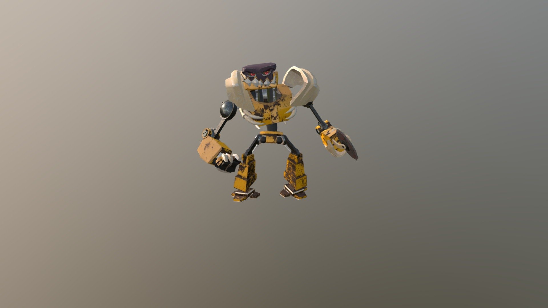 Junk Brawler - Attack - 3D model by Christopher Brewer ...