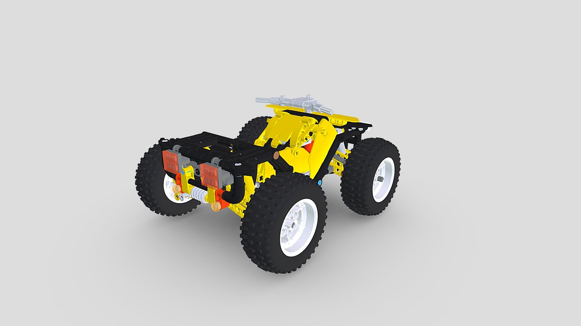 LEGO MOC - ATV - 3D model by zumaidi [0a6e287] - Sketchfab