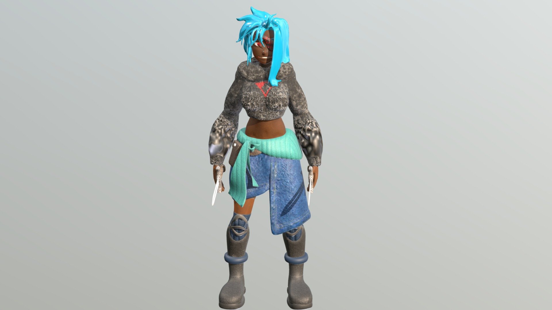 Ninja Vampire-girl - Download Free 3D model by Woroking [0a6f79a ...