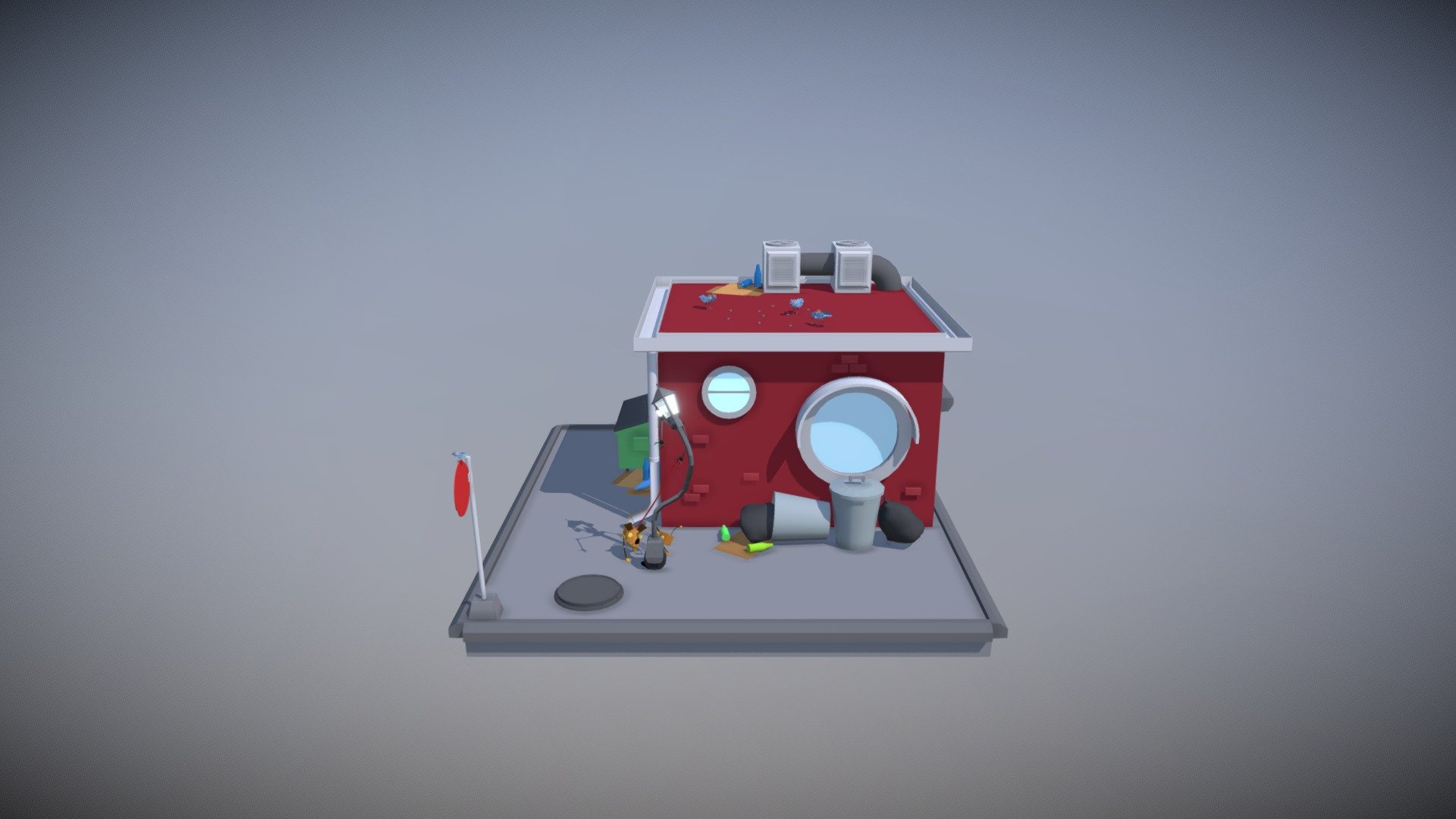 Lantern from the Foster Street - 3D model by vyvseya [0a708d1] - Sketchfab
