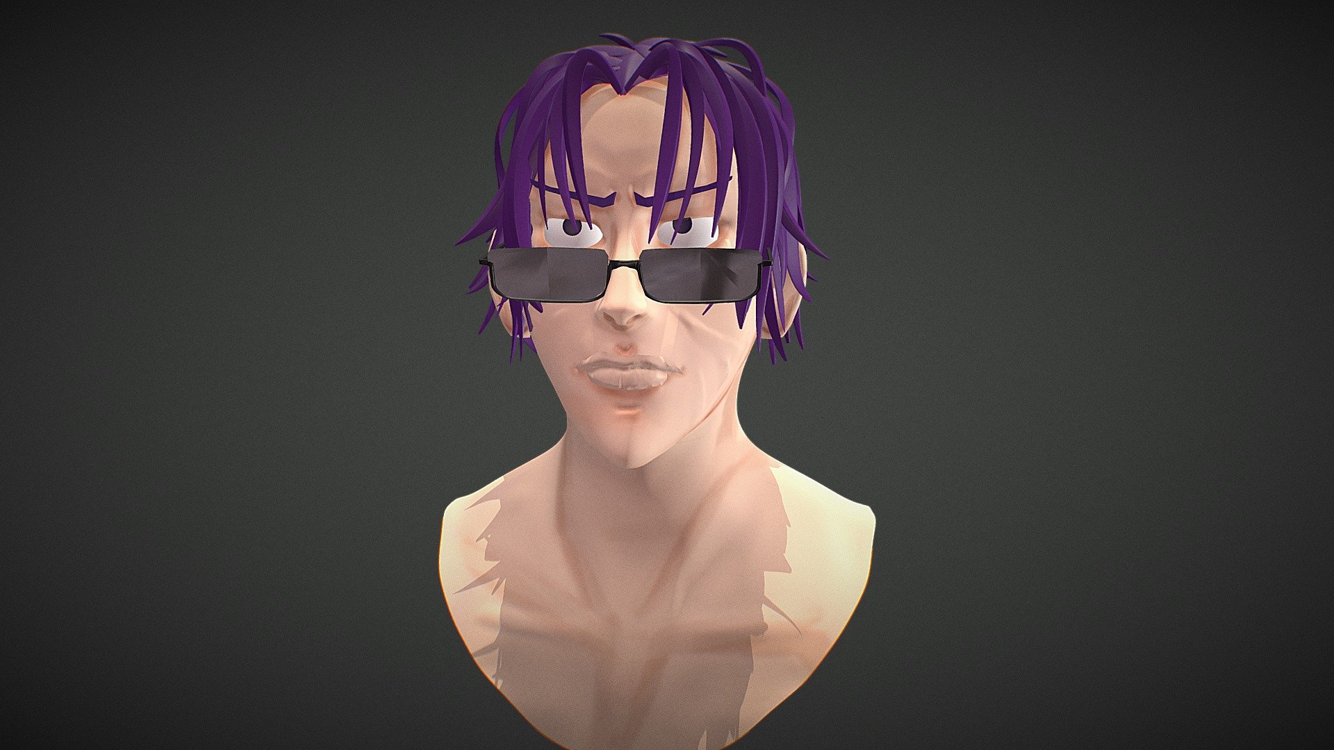 Aren Kuboyasu bust - Saiki K - 3D model by kiu- (@kiuWU) [0a73c04 ...