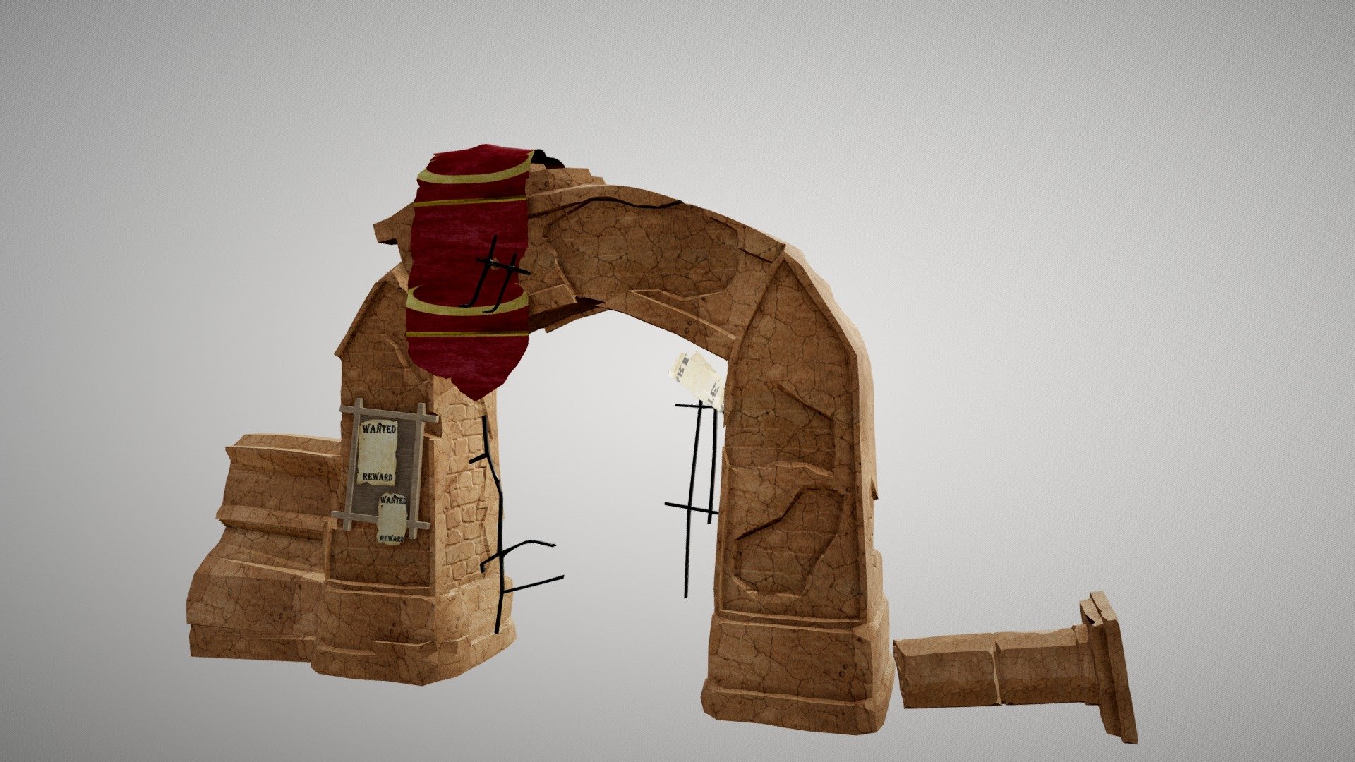 Ancient Gate - Buy Royalty Free 3D model by FayNar [0a74e60 ...