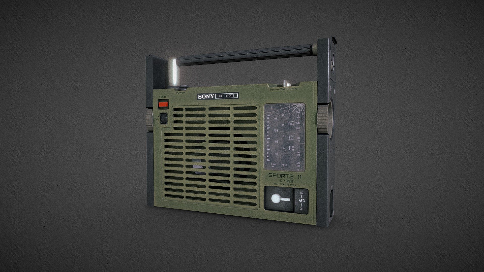 Sony ICF-111L - Download Free 3D model by Kerem Kavalci (@Keremz) [0a7593e] - Sketchfab