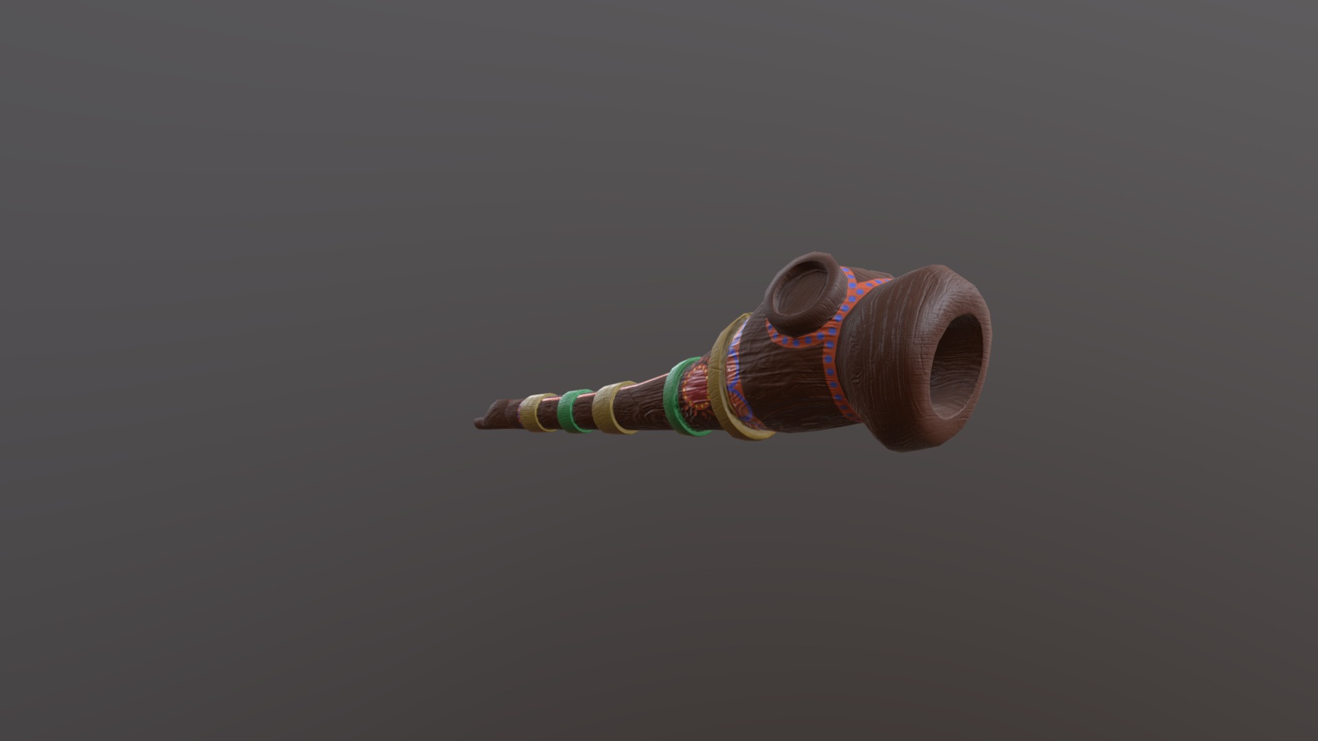 African Cartoon Flute - 3D model by Cameron Higgins (@Brebbers ...
