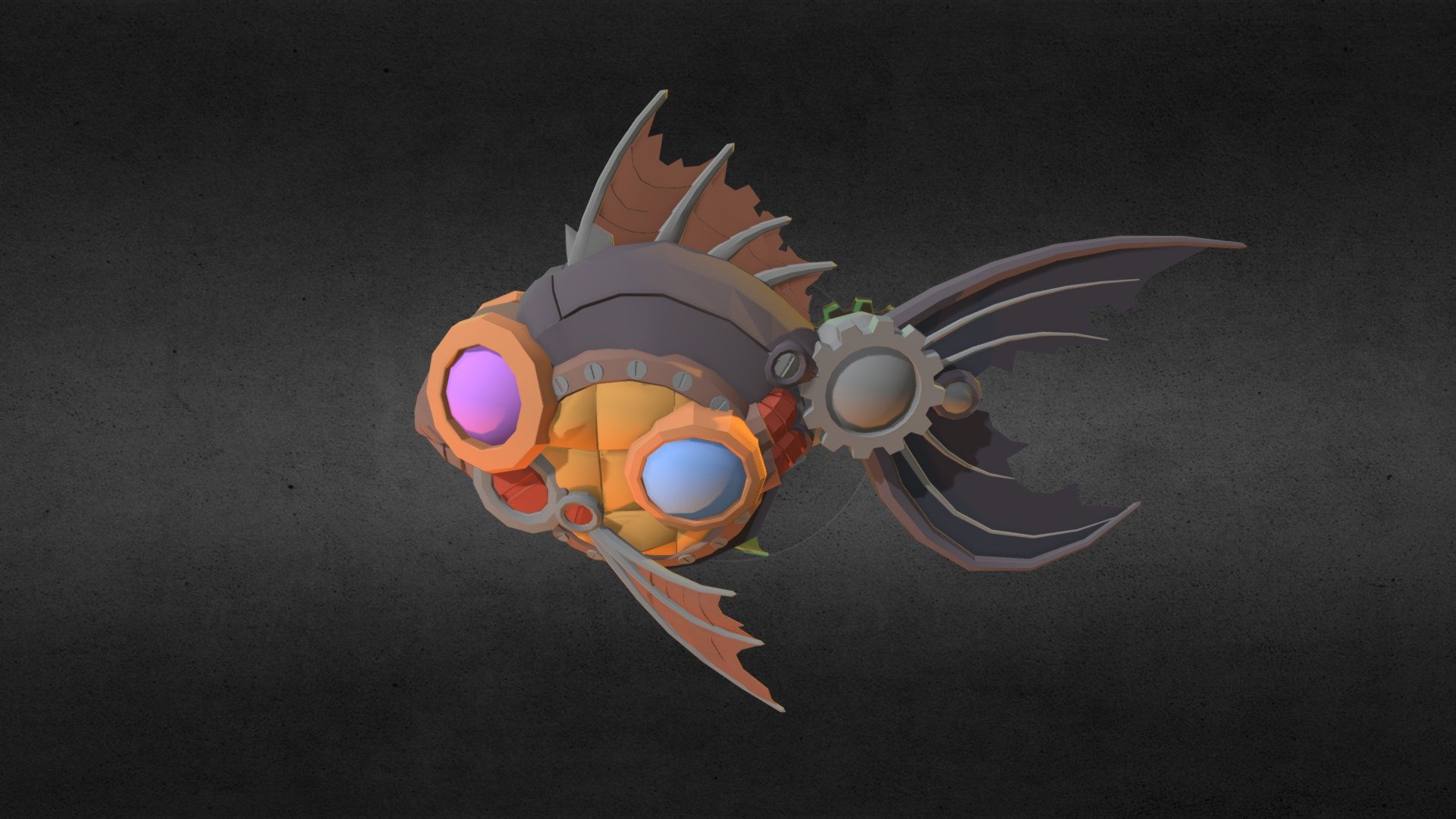 steampunk fish - 3D model by mgsmigel [0a77876] - Sketchfab