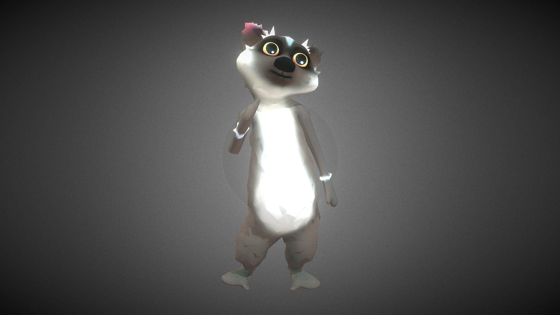 Woolly Lemur | Animated - 3D model by Low Poly Models ...