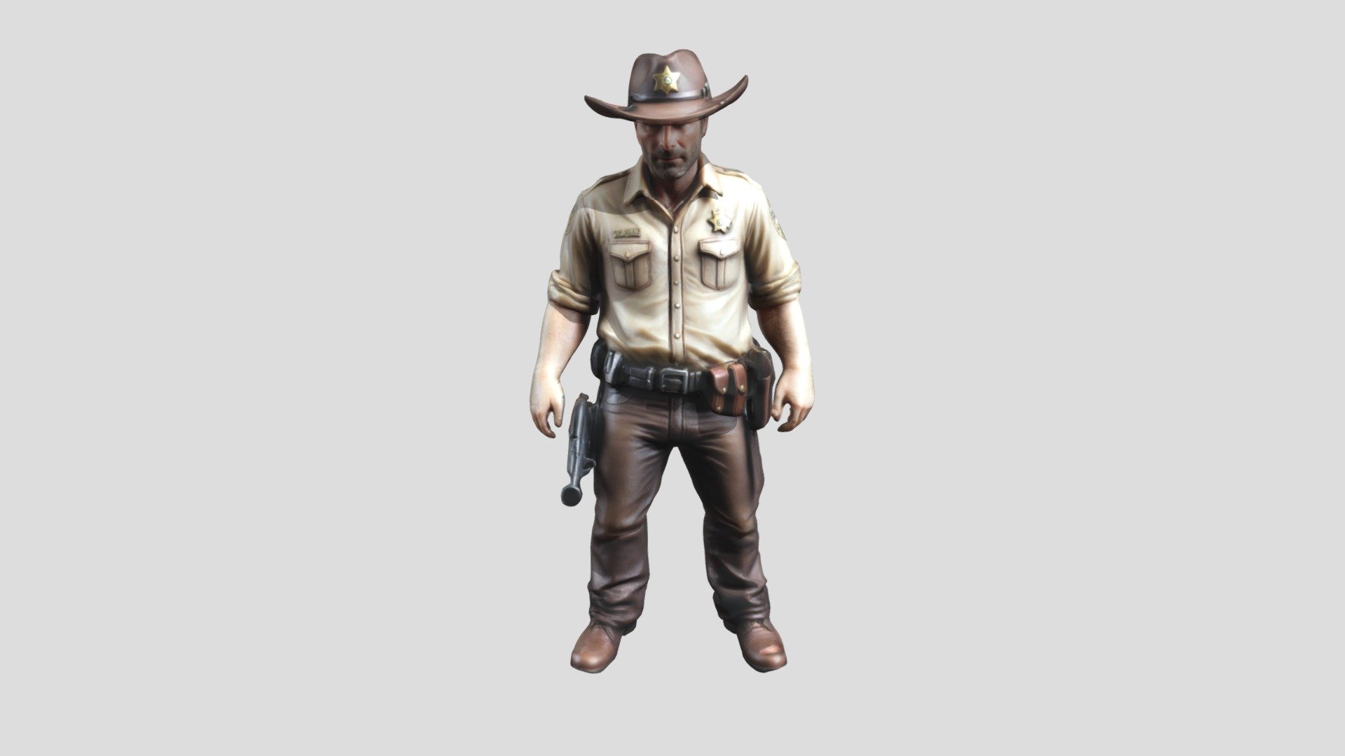 rick grimes the walking dead de xerife - 3D model by M ANIMATION ...