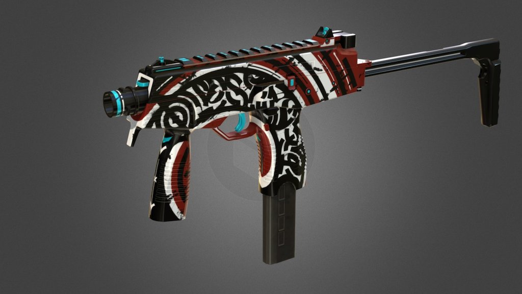 MP9 Calligraphy / Bronze - 3D model by cursorYX [0a7927c] - Sketchfab
