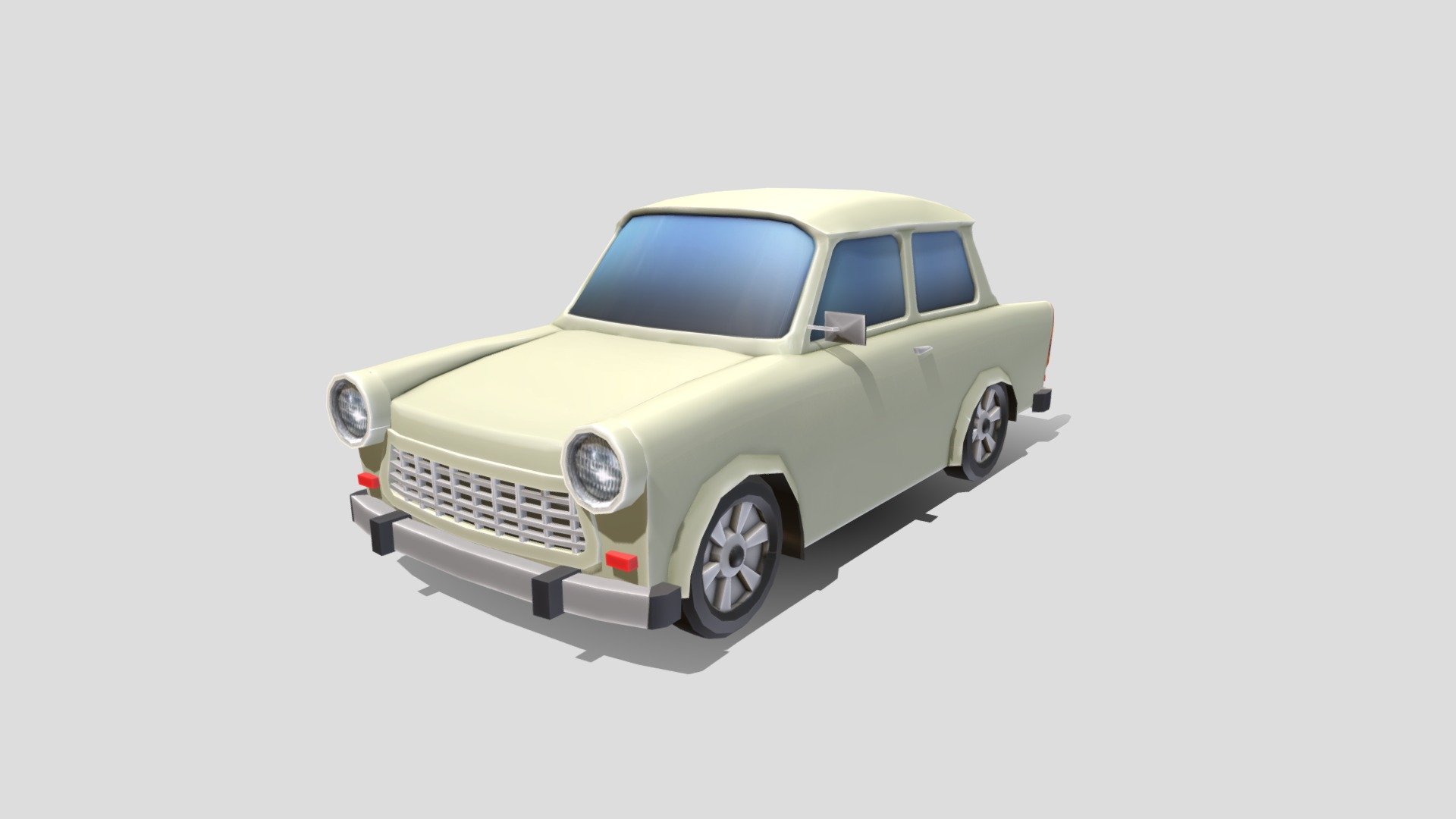 TRABANT - low poly car model - Download Free 3D model by Jasmin Daniel ...