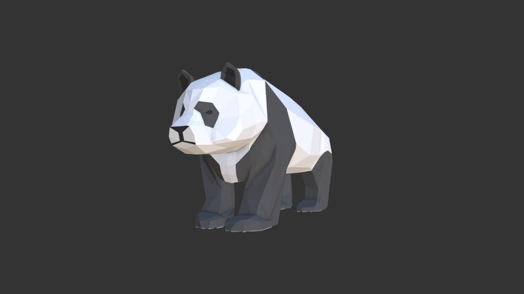 Project Poly Panda 040 - 3D model by Antonie Martinovich van der Meer ...
